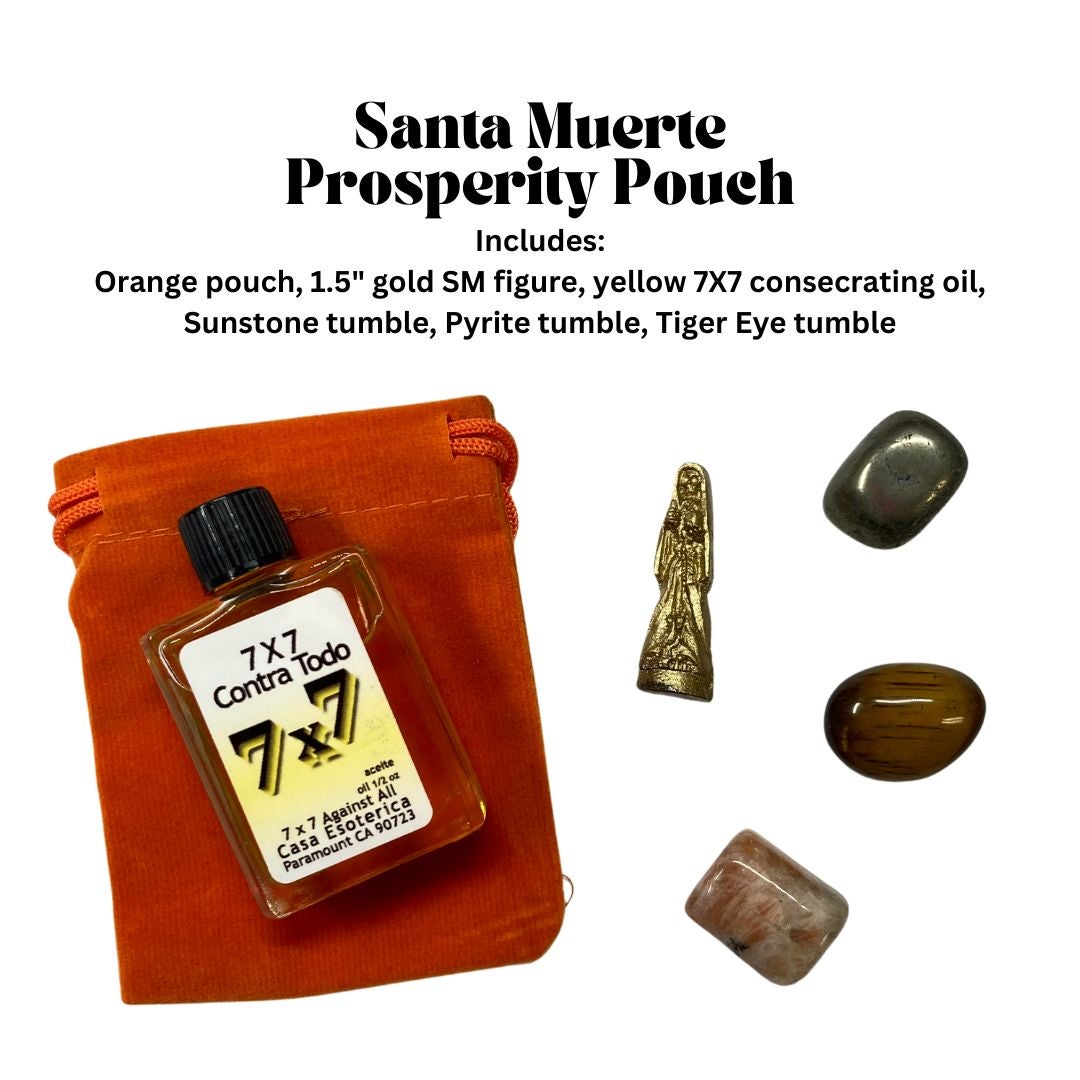 Santa Muerte Prosperity Power Pouch - Santa Muerte Bolsa Poderosa ...