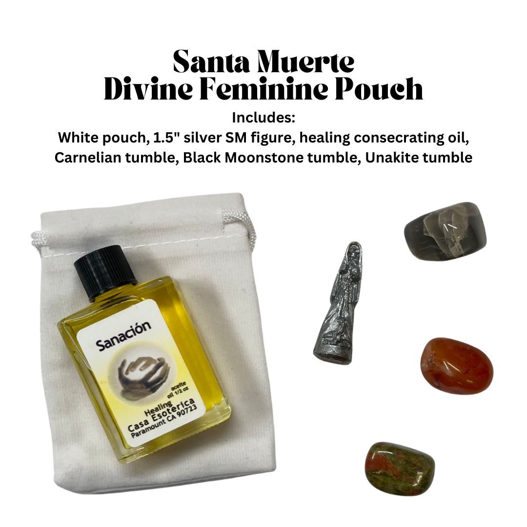 Santa Muerte Divine Feminine Power Pouch - Santa Muerte Divina Femenina ...