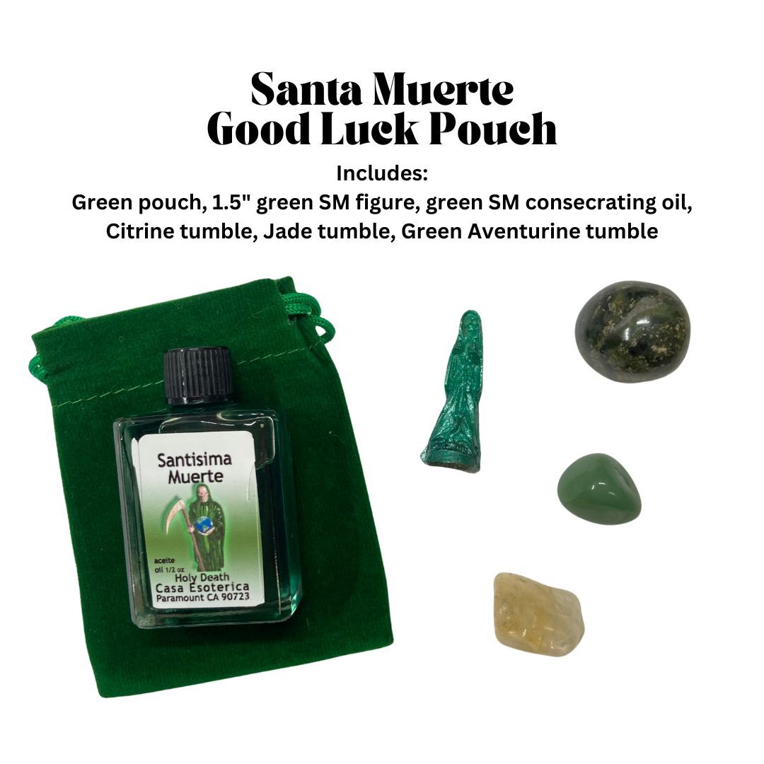 Santa Muerte Good Luck Power Pouch - Santa Muerte Buena Suerte Bola ...